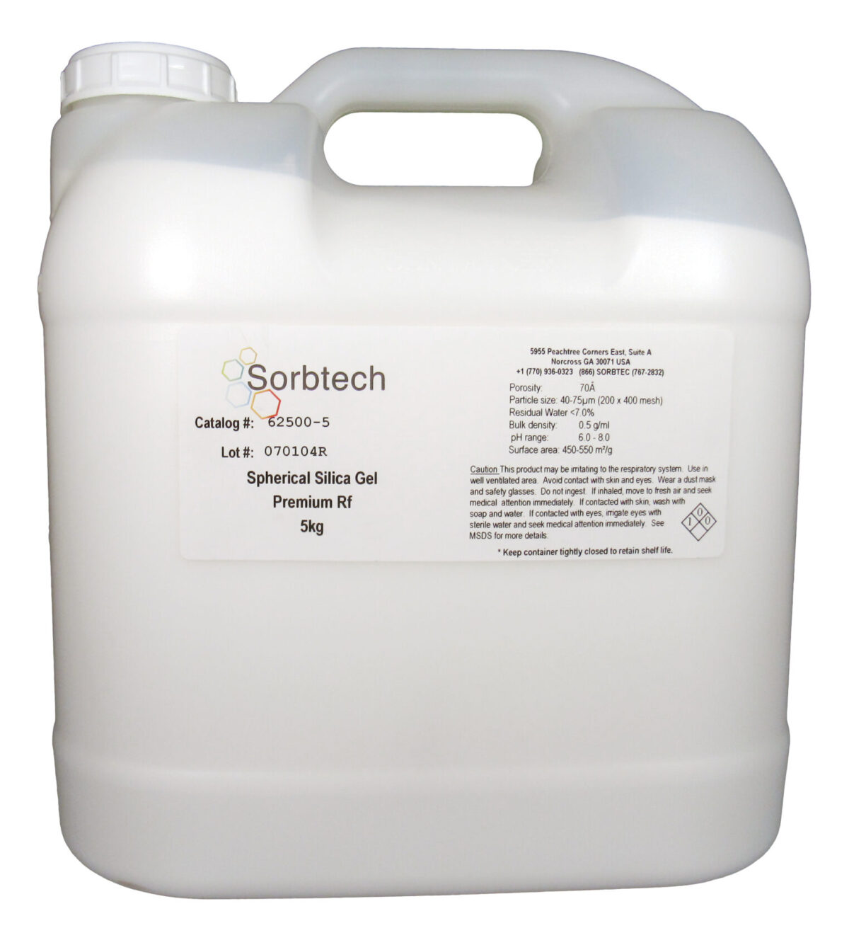 Flash Spherical Silica Gel | Sorbent Technologies, Inc.